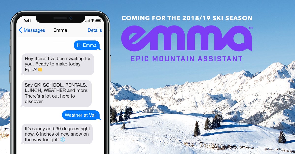 Vail Resorts Introduces Emma, World’s First AI Mountain Assistant